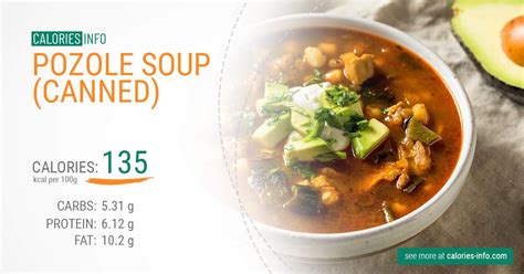 Pozole Soup Canned Calories And Nutrition 100g