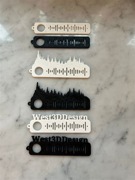 Completely Custom Spotify Code Keychain Etsy