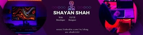 Shayan Shah Html Css Boostrap Ui Ux Designer Linkedin