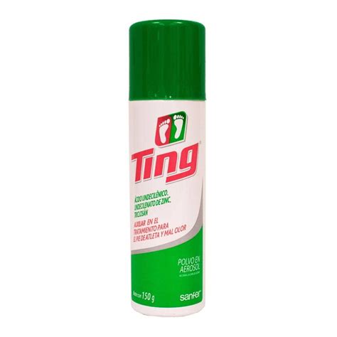 Antimicótico Ting Polvo En Aerosol Para El Pie De Atleta Y Mal Olor 150