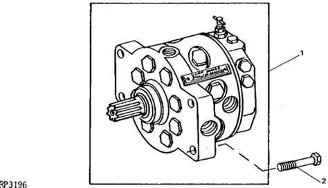 2840 Tractor Replacement Hydraulic Pump Assembly 02a24 Epc John