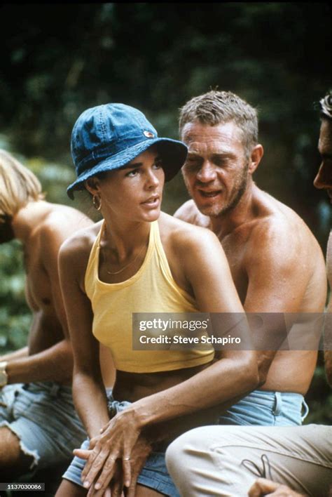 View Of American Actors Ali Macgraw And Steve Mcqueen On Location At News Photo Getty Images