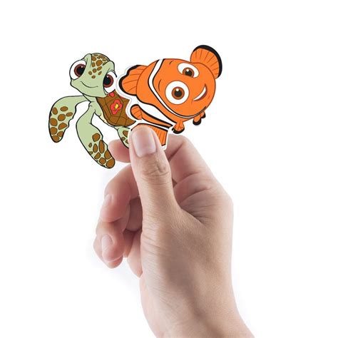 Sheet Of 4 Finding Nemo Squirt Minis Officially Licensed Disney Re Vinyl Wall Decals
