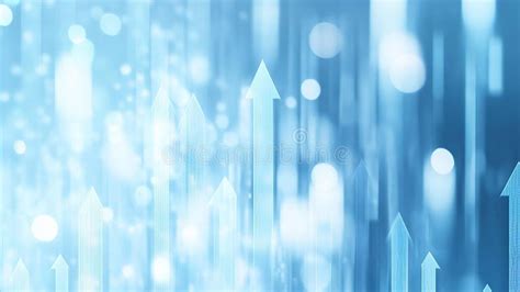 Arrows And Graphs Illustrate Upward Trends In Economic Growth And