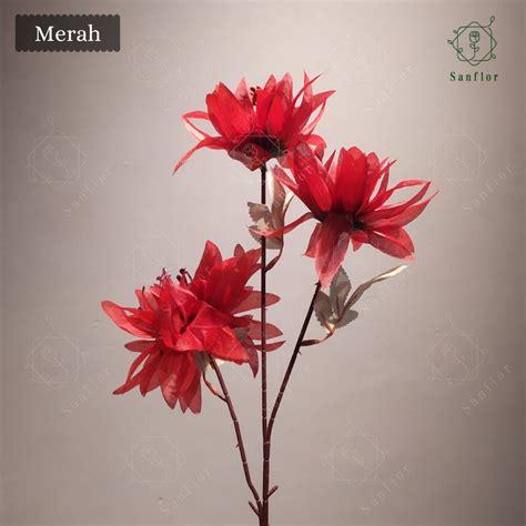 Jual Artificial Bunga Chrysan Bunga Chrysan Krisan 3kuntum Bunga Palsu