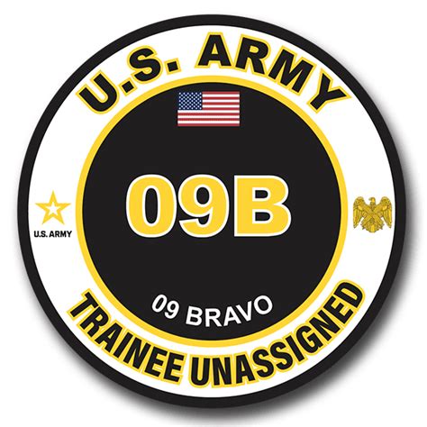 Us Army 09b Trainee Unassigned Mos Decal