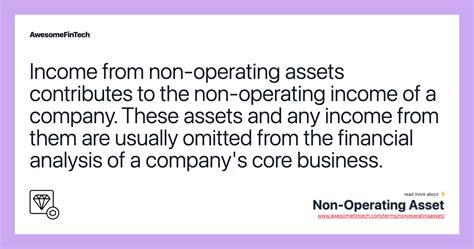 Non Operating Asset Awesomefintech Blog