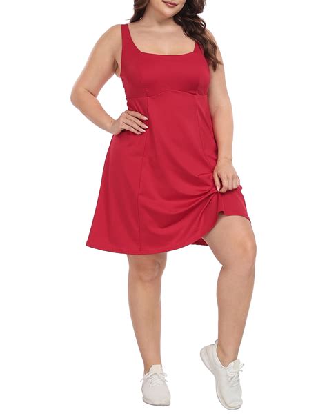 Hde Womens Plus Size Tennis Dress Size 24 Built In Shorts And Bra