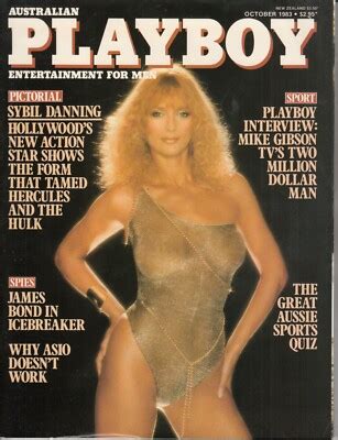 Rare Australian Playboy Oct 1983 Sybil Danning Joan Beatrice Tichy L634