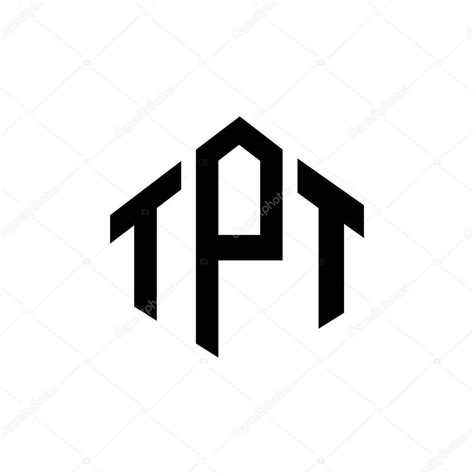 Tpt Letter Logo Design With Polygon Shape Tpt Polygon And Cube Shape