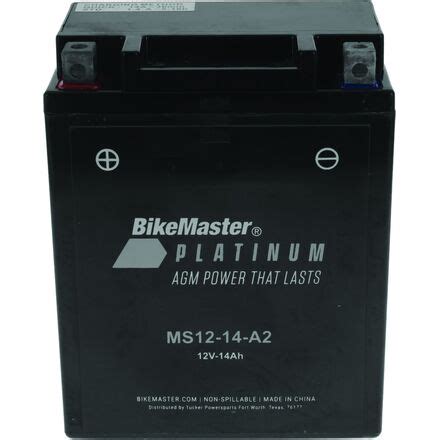 Bikemaster Platinum Agm Battery Motosport
