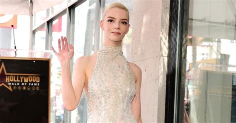Anya Taylor Joy Bares Her Back In Bedazzled Bob Mackie Micro Minidress Reality Tea