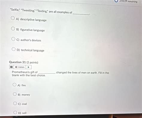 Solved 24329 Remaining Selfie Tweeting Texting Are All