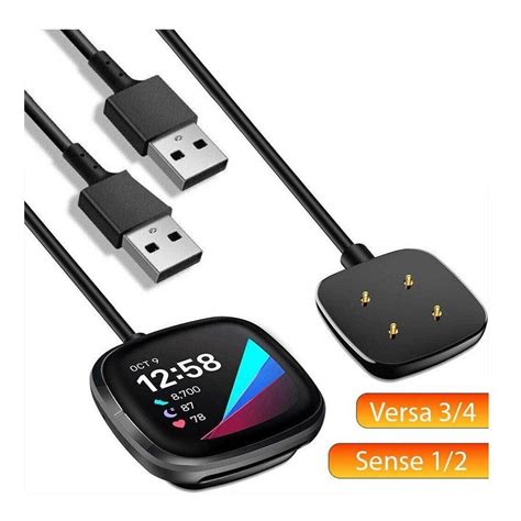 Fitbit Versa 3 4 Sense 1 2 Charging Cable Usb