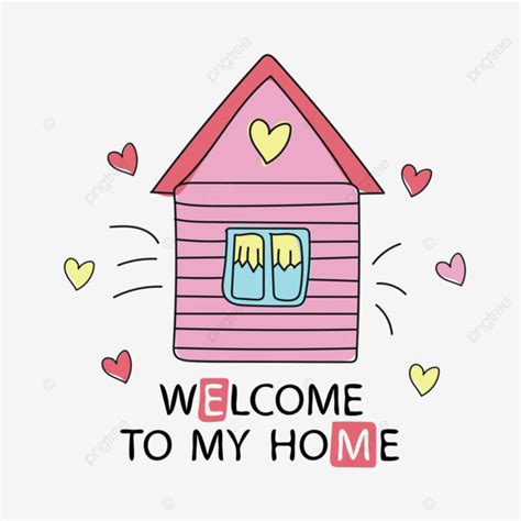 歡迎來到我家 帶有卡通風格設計元素的矢量插圖 向量 婴儿 表达 手向量圖案素材免費下載，png，eps和ai素材下載 Pngtree