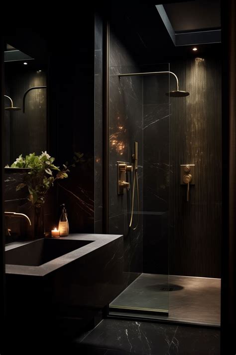 75 Sophisticated Black Bathroom Designs Ideas Modern Bathroom Design Dark Bathrooms Bathroom