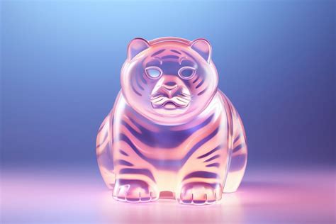 Translucent 3d Render Tiger Wildlife Premium Photo Illustration