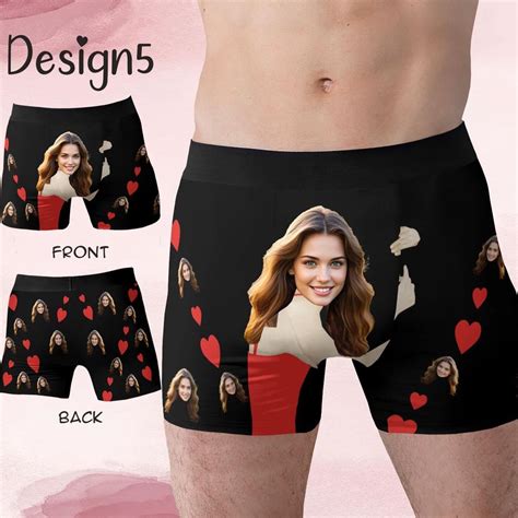 Custom Face Boxers With Name For Anniversarypersonalize Face Men Boxer