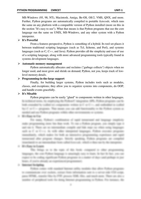 Solution Python Programming Unit 1 Studypool