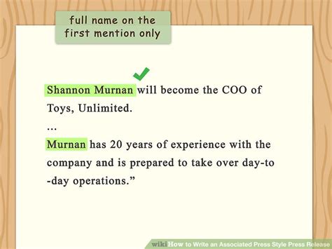 How To Write An Associated Press Style Press Release