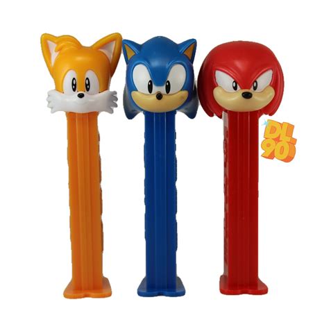New 2022 Sonic The Hedgehog Pez Sega Set Of 3 Characters Loose Mi