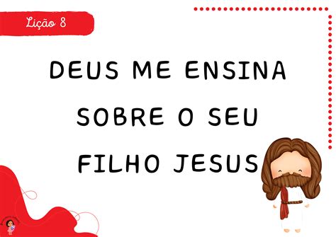 Ministério Infantil Tia Fernanda Lição 8 Deus Me Ensina Sobre O