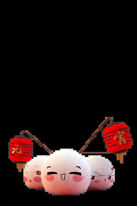 创意可爱卡通汤圆 花瓣网