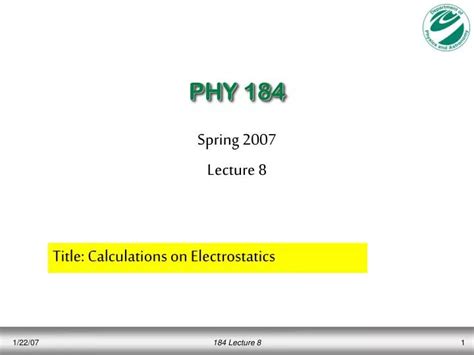Ppt Phy 184 Powerpoint Presentation Free Download Id5494972