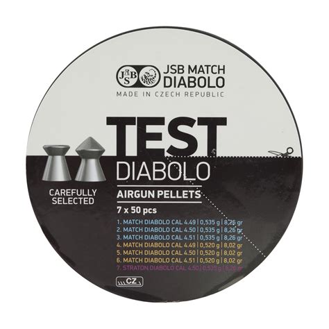 Pellet Jsb Diabolo Test Rifle 45 Mm Pellet Types 7 X 50 Pcs Suomen