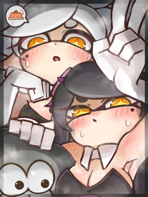 Rule 34 1boy 2girls Amboomoon Big Man Splatoon Blush Breasts Callie