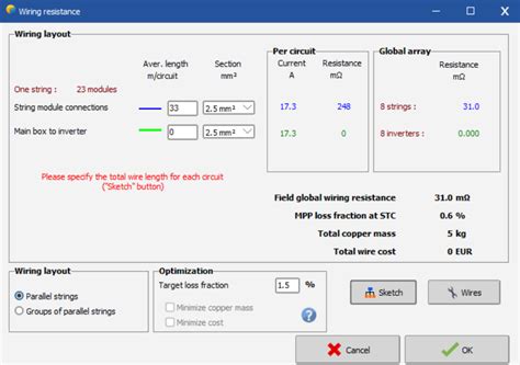 Ohmic Losses Dc Cables Simulations Pvsyst Forum