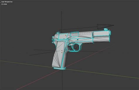 9mm Pistol Rigged Blender File 3d Model 3d Model Animated Rigged Cgtrader
