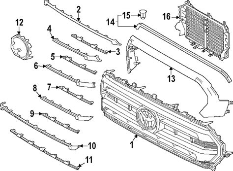 2024 Toyota Tacoma Upper Molding 53141 Ak010 Toyota San Diego Parts