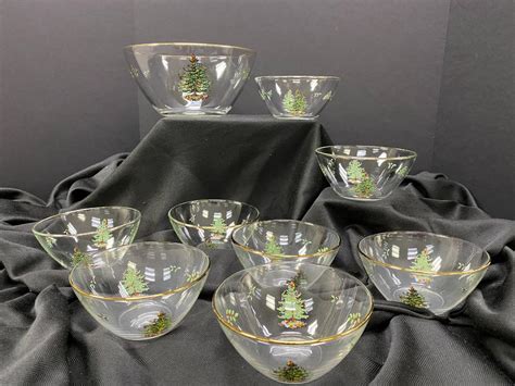 Spode Christmas Tree Pattern Salad Set