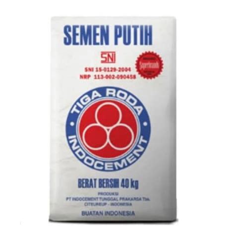 Jual Semen Putih 3 Roda 40kg Shopee Indonesia