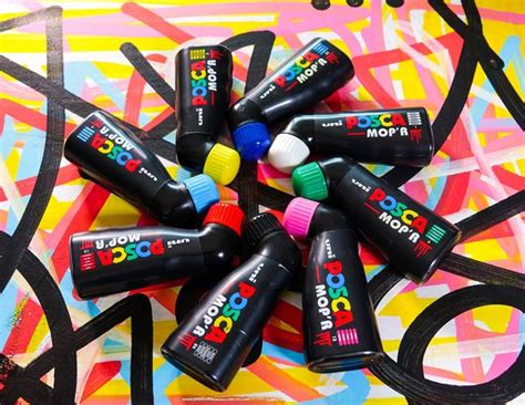 Posca Mopr פוסקה מופר סט 8 צבעי בסיס מרקר פוסקה Posca מרקרים וטושים