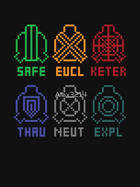 Scp Object Class Classification Top Quality T Shirt For Sale By Alex3214 Redbubble High