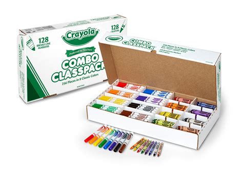 Crayola Bulk Markers And Crayons 256 Count Classpack Toys
