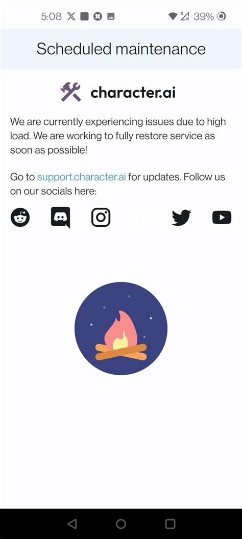 Site Down Server Restart Rcharacterai