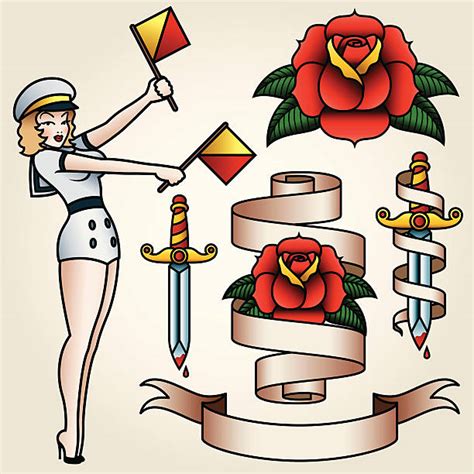 Pin Up Meerjungfrau Illustrationen Und Vektorgrafiken Istock