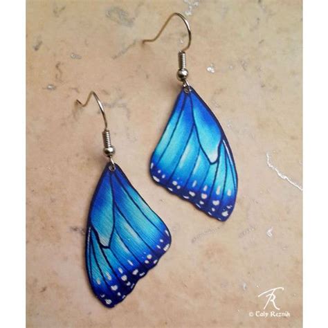 Blue Azure Sky Morpho Butterfly Elegant Wing Realistic Nature Metal