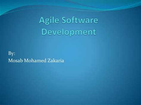agile methodology ppt pptx
