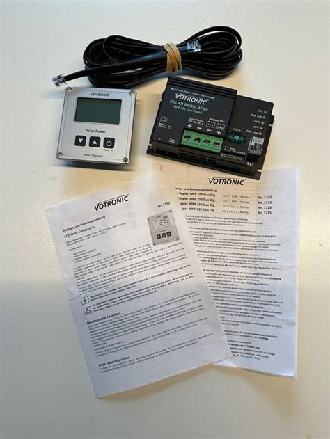 Votronic Mpp 350 Duo Digital Solarregler Mit Computer Neu Gemäss