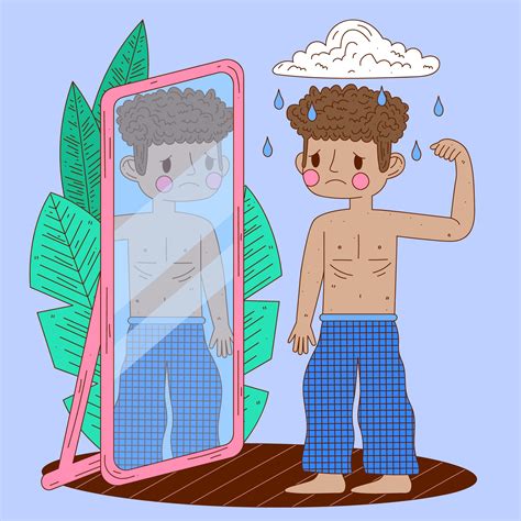 Free Vector Low Self Esteem Illustration