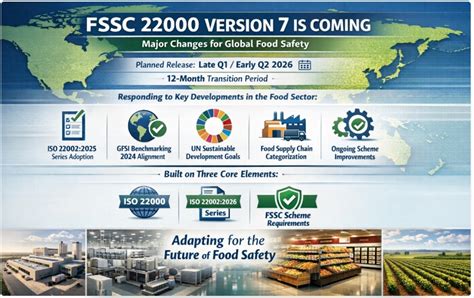 Fssc 22000 Version 7 Nears Release With Major Food Safety Updates