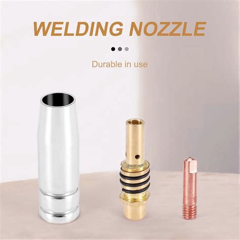 11pcs Set Mig Welding Nozzle Welder Torch Nozzles Gold Tip Holder
