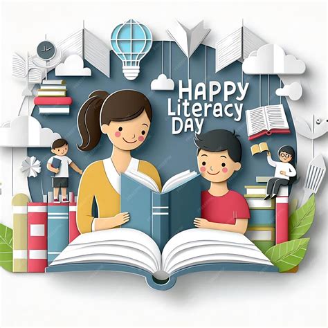 Background Of Literacy Day Premium Ai Generated Image
