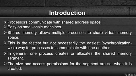 Message Passing Vs Shared Memory Pptx