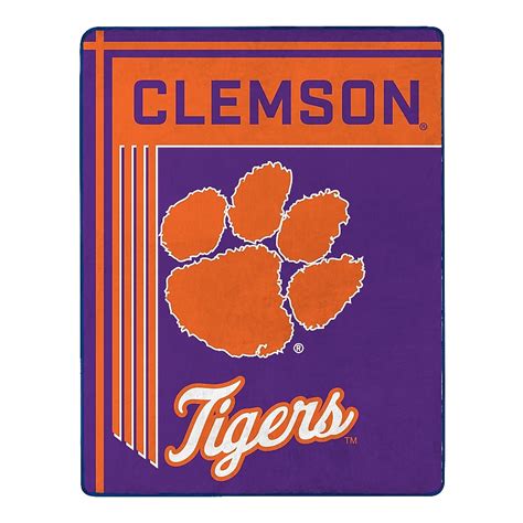 Sweet Home Collection Ncaa Clemson Tigers 46 X 60 Microfiber Raschel