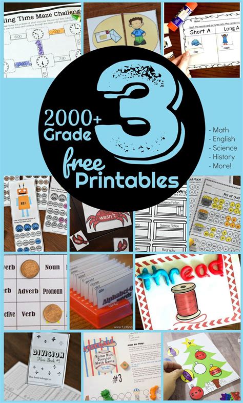 ⭐ Free Printable 3rd Grade Worksheets And Games